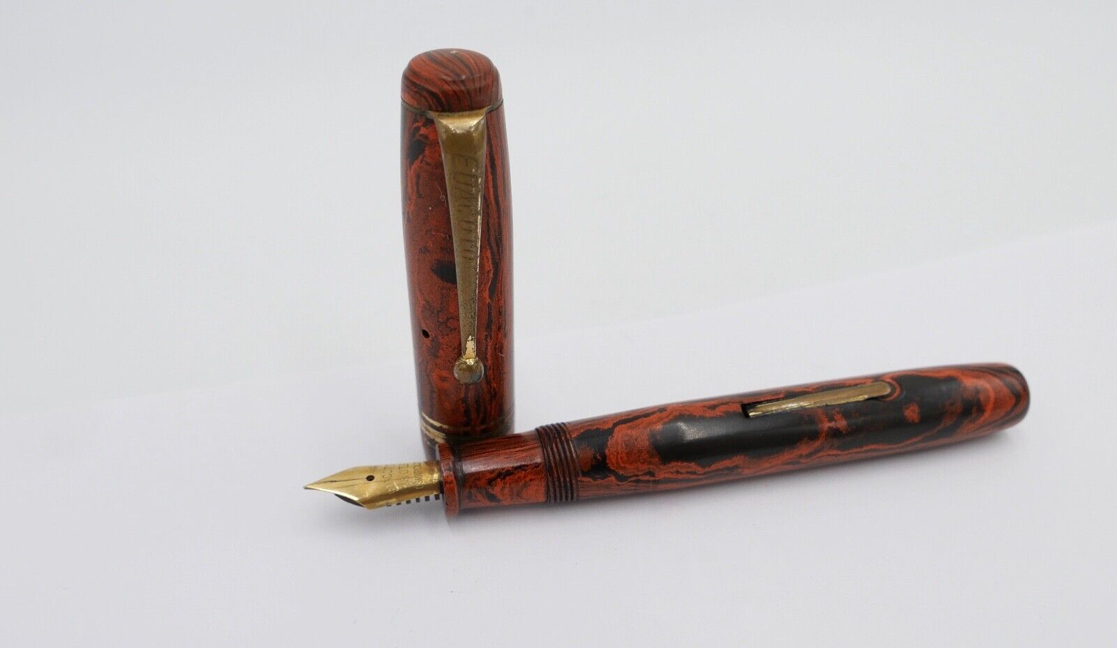 EDACOTO Füller Kolbenfüller Feder 104 Gold 18 Ct / 750 Fountain Pen ...